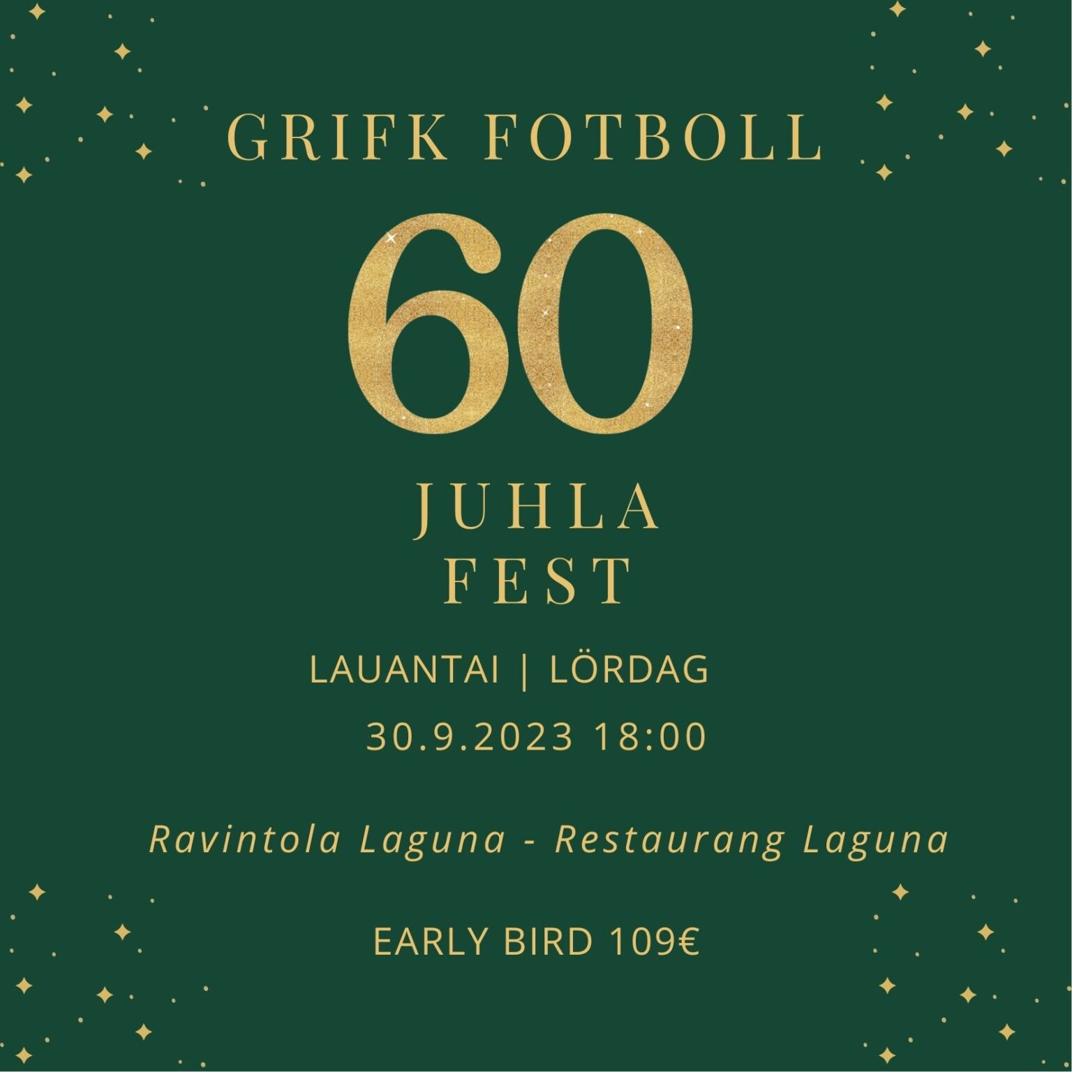 GrIFK juhla/fest 30.9.2023 – GrIFK Fotboll